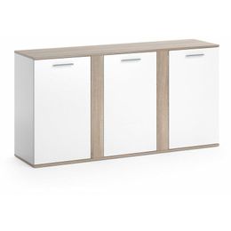 VICCO - Sideboard Novelli Weiß/Sonoma