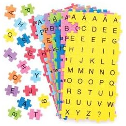 Alphabet Puzzle aus Moosgummi (400 Stück ) Bastelbedarf Verzierung & Dekorationen