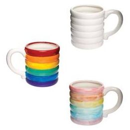 Regenbogen Keramikbecher zum Ausmalen (Box mit 2) Keramik & Porzellan