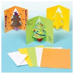 Pop-Up-Karten Weihnachtsbaum (8 Stück) Bastelaktivitäten zu Weihnachten
