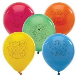 Partyluftballons "Dschungeltiere" (10 Stück ) Partyzubehör