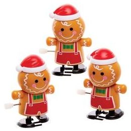 Lebkuchenmann-Aufziehauto (3 Stück) Weihnachtsspielzeug