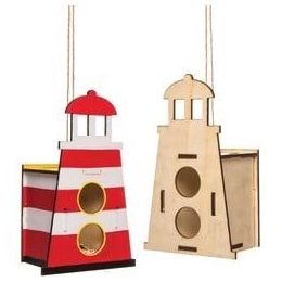 Vogelhaus-Bastelsets "Leuchtturm" aus Holz (2 Stück ) Basteln mit Holz