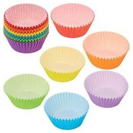 Regenbogenfarben-Party-Cupcake-Förmchen (102 Stück) Partyzubehör