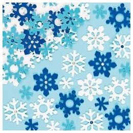 Filz-Sticker - Schneeflocken (78 Stück) Bastelbedarf zu Weihnachten