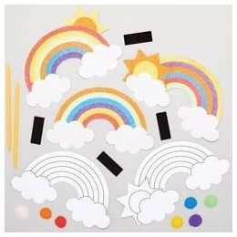 Sandkunstmagneten "Regenbogen" (6 Stück ) Bastelsets