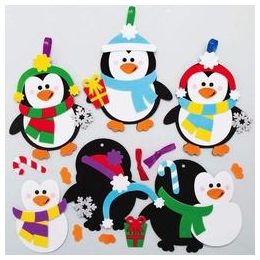 Mix & Match-Bastelset für Deko-Anhänger "Pinguin" (8 Stück) Bastelaktivitäten zu Weihnachten