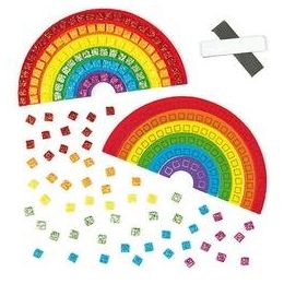 Magnet-Bastelsets "Mosaik-Regenbogen" (4 Stück) Bastelsets