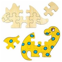 Puzzle "Dinosaurier" aus Holz (5 Stück ) Basteln mit Holz