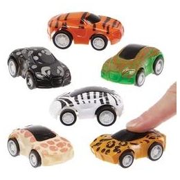Safari-Rückzieh-Autos (6 Stück) Mitgebsel