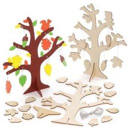 Herbstbaum-Bausätze aus Holz (2 Stück) Bastelsets