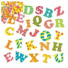 Lustige, selbstklebende Moosgummi-Buchstaben (400 Stück) Bastelbedarf Verzierung & Dekorationen