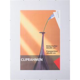 BURI Cliprahmen Bilderrahmen mit Acrylglas 60x80 Rahmenlos Fotorahmen Rahmen
