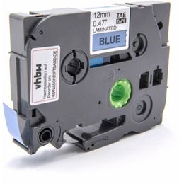 vhbw Kassette Patronen Schriftband 12mm blau kompatibel mit Brother P-Touch 9800PCN, D200, D200VP, E300, GL-100, H100, H105, H300 Ersatz für TZ-531,