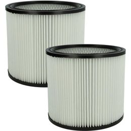 vhbw - 2x Faltenfilter Ersatz für ShopVac 90304, 903-04-00, 126282903041, 903-04, 026282290038 für Staubsauger - Filter, Patronenfilter, schwarz weiß