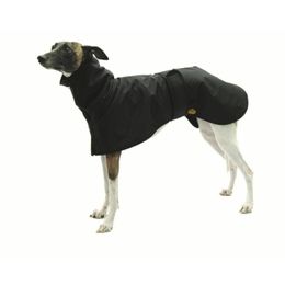 Eleganter Hundemantel speziell für Windhunde - Schwarz - 47 cm - Fashion Dog