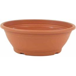 siena GARDEN Schale ø 40 x 14,5 cm, terracotta Rundes Kunststoffgefäß mit Bodenlöchern