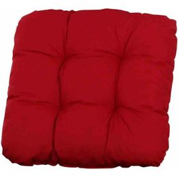 siena GARDEN - sunny Sitzkissen universal, Farbe rot Dessin Uni rot, 50% Baumwolle 50% Polyester