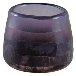 Aubry Gaspard - Rundes Windlicht aus violett gefärbtem Glas