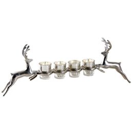Aubry Gaspard - Windlicht mit 4 Vanilleduft Kerzen und Hirschen Figuren