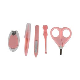 Cangaroo Baby Maniküre-Set Apfel Nagelschere, Nagelknipser, Nagelfeile Pinzetten rosa