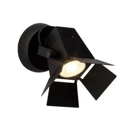 Brilliant Lampe Movie LED Wandspot schwarz matt 1x LED-PAR51, GU10, 5W LED-Reflektorlampe inklusive, (380lm, 3000K) Kopf schwenkbar