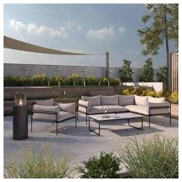 Outdoorlounge Anny Beige aus Metall/Textil