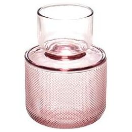 Dekodose Smoked in Rosa aus Glas