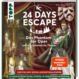 24 DAYS ESCAPE - Der Escape Room Adventskalender: Das Phantom der Oper und das unheimliche Theater - Joel Müseler, Taschenbuch