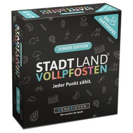 Stadt Land Vollpfosten - Denkriesen - Stadt Land Vollpfosten® - Das Kartenspiel - Junior Edition - "Jeder Punkt zählt" (Spiel)