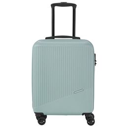 Travelite Hartschalen-Trolley BALI 4w Trolley S, 4 Rollen, Handgepäck-Koffer Reisegepäck Hartschallenkoffer Reisekoffer, grün