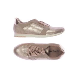 Tamaris Damen Sneakers, gold, Gr. 37