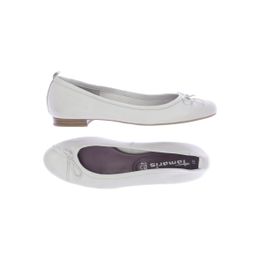 Tamaris Damen Ballerinas, weiß