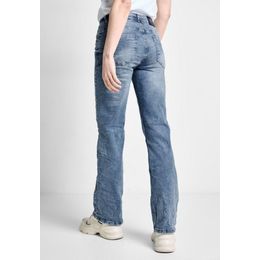 Cecil Slim-fit-Jeans High Waist, blau