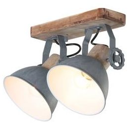 Thule RETRO Decken Spot Strahler Leuchte Ess Zimmer Lampe schwenkbar Holz Beleuchtung 7969GR