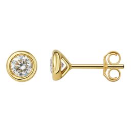 Paar Ohrstecker ONE ELEMENT Ohrringe Gr. Damen, 0.40 ct, Diamanten, goldfarben (gold) Damen Ohrstecker