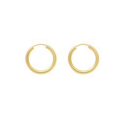 Adelia´s Paar Ohrhänger ADELIA´S "1 585 Gold Ohrringe / Creolen Ø 15 mm" Gr. Damen, Gelbgold 585, goldfarben (gold) Damen Ohrhänger