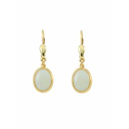 Adelia´s Paar Ohrhänger ADELIA´S "585 Gold Ohrringe mit Opal" Gr. Damen, Gelbgold 585, blau Damen Ohrhänger