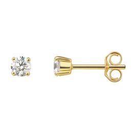 Paar Ohrstecker ONE ELEMENT "0.40 ct Diamant Brillant Ohrringe aus 750 Gelbgold" Gr. Damen, 0.40 ct, Diamanten-Gelbgold 333, goldfarben (gold) Damen Ohrstecker