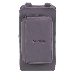 Handytasche GreenLand Nature "NATURE Soft" Gr. B/H/T: 11 cm x 20 cm x 5 cm, grau Damen Taschen Smartphone Case Tasche