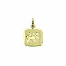Adelia´s Kette mit Anhänger ADELIA´S "333 Gold Sternzeichen Löwe" Halsketten Gr. Gelbgold 333, goldfarben (gold) Damen Ketten mit Anhänger