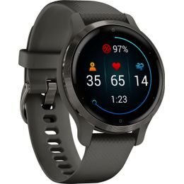 Smartwatch Garmin "Venu 2S" Smartwatches grau (dunkelgrau) Fitness-Tracker