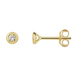 Paar Ohrstecker ONE ELEMENT Ohrringe Gr. Damen, 0.16 ct, Diamanten, goldfarben (gold) Damen Ohrstecker