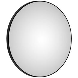 LED-Lichtspiegel Talos Spiegel Gr. Ø 120 cm, schwarz (schwarz matt) Kosmetikspiegel