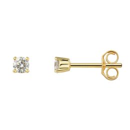 Paar Ohrstecker ONE ELEMENT "0.20 ct Diamant Brillant Ohrringe aus 750 Gelbgold" Gr. Damen, 0.20 ct, Diamanten-Gelbgold 333, goldfarben (gold) Damen Ohrstecker