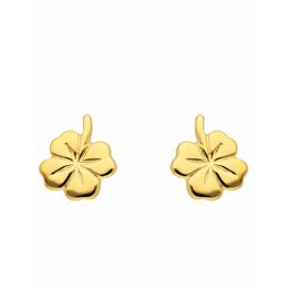 Adelia´s Paar Ohrhänger ADELIA´S "1 333 Gold Ohrringe / Ohrstecker Kleeblatt" Gr. Damen, Gelbgold 333, goldfarben (gold) Damen Ohrhänger