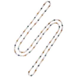 Perlenkette Firetti "Schmuck Geschenk Halsschmuck Halskette Perle" Halsketten Gr. Perlen, Länge: 150 cm, bunt (weiß, rosa, flieder, hellgrün, grau, braun) Damen Perlenketten