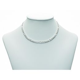 Adelia´s Silberkette ADELIA´S "925 Silber Figaro Halskette 45 cm Ø 4,4 mm" Halsketten Gr. 45, Silber 925 (Sterlingsilber), silberfarben (silber) Damen Silberketten