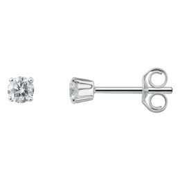 Paar Ohrhänger ONE ELEMENT "0.25 ct Diamant Brillant Ohrringe Ohrstecker aus 950 Platin" Gr. Damen, 0.25 ct, Diamanten-Platin 950, silberfarben (silber) Damen Ohrhänger