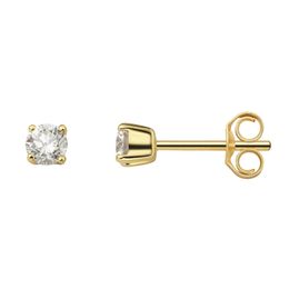 Paar Ohrstecker ONE ELEMENT "0.30 ct Diamant Brillant Ohrringe aus 750 Gelbgold" Gr. Damen, 0.30 ct, Diamanten-Gelbgold 333, goldfarben (gold) Damen Ohrstecker